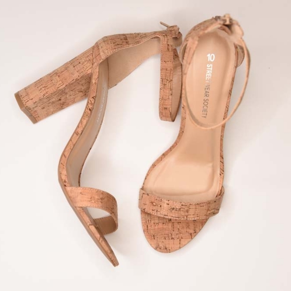 Streetwear Society | Shoes | Cork Open Toe Heel | Poshmark